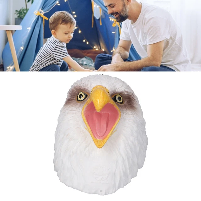 WHITE EAGLE HAND Puppet Lifelike Animal Hand Puppet Toy Kids Birthday ...