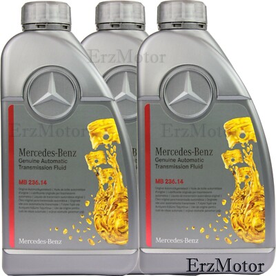 3 LITRE ORIGINAL MERCEDES BENZ TRANSMISSION FLUID MB 236.14 AUTOMATIC ...