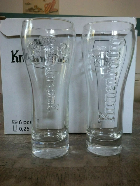 LOT DE 6 VERRES A BIERE KRONENBOURG GRAVES 25 cl NEUFS !!! EUR 12,00 - PicClick FR
