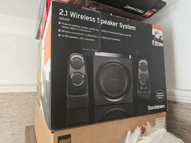 SANDSTROM 2.1 WIRELESS Speaker System Bluetooth SBS2112 Boxed £90.00 ...