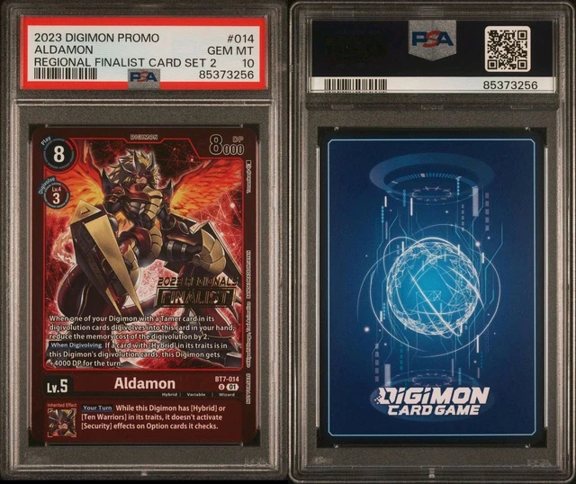 2023 DIGIMON PROMO ALDAMON REGIONAL FINALIST PSA 10 POP 1 $399.00 ...