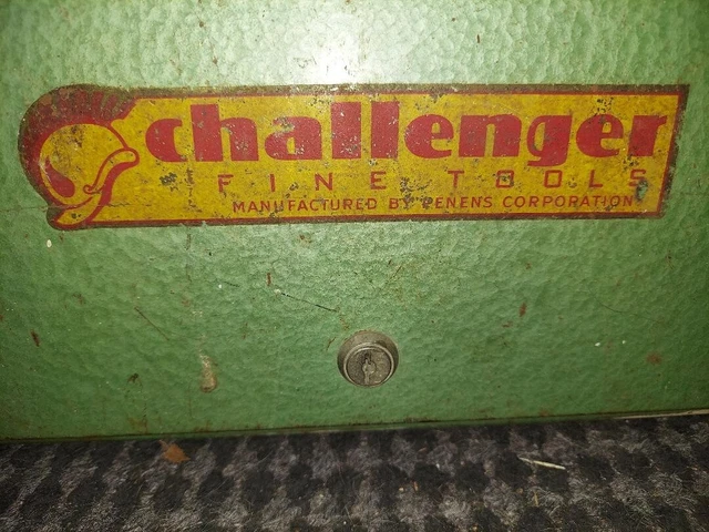 CHALLENGER TOOL BOX VINTAGE PENENS CORP 1950's EARLY PROTO COOL LOGO ...