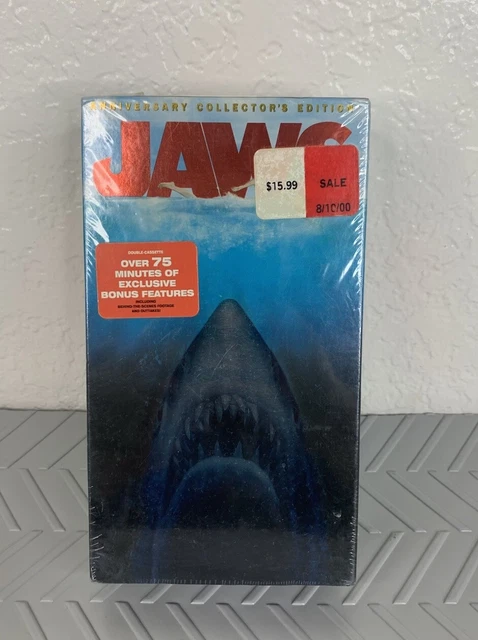 JAWS (VHS, 2000, 2-Tape Set, Anniversary Collectors Edition Double-Pack ...