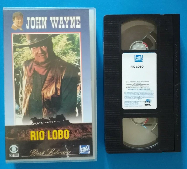 VHS RIO LOBO Film Ita Western John Wayne Fox Cbs Video Videocassetta ...