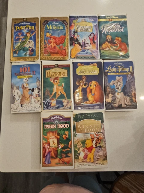 WALT DISNEY CLASSIC VHS Tapes Lot of 10. Masterpiece, Gold Editions EUR ...