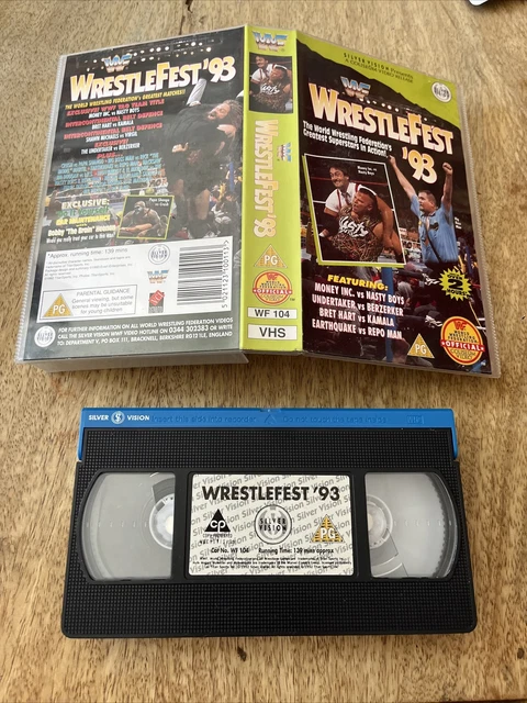 WWF WWE WRESTLEFEST 93 VHS Original Silver Vision Video Tape £4.99 - PicClick UK
