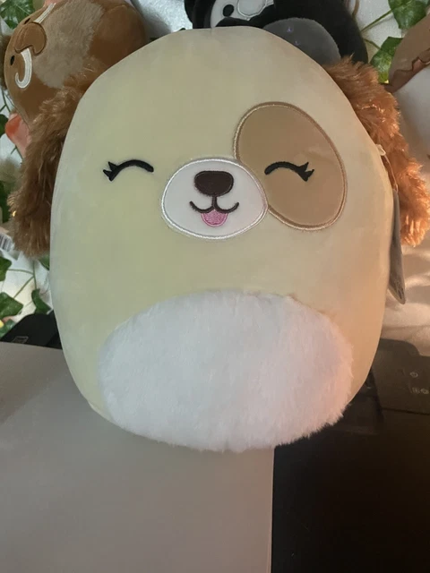 SQUISHMALLOW 11” HARRIS The Dog Plush KellyToy 2022 Eyes Closed BNWT ...