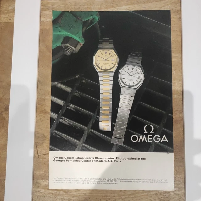 OMEGA CONSTELLATION WATCHES Vintage Magazine Advert 70s-80s £5.00 ...