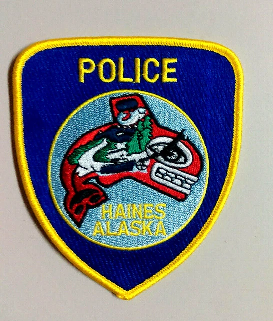 HAINES, ALASKA POLICE Patch cool patch with Inuit Totem motif $3.95 ...