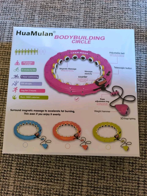 HUAMULAN HULA HOOP mit Massagefunktion und Zähler Hulahoop Bodybuilding ...