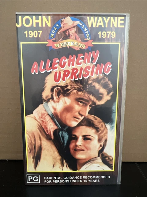 ALLEGHENY UPRISING, JOHN Wayne, Western, VHS Tape, Vintage Video, Movie ...