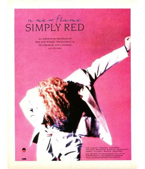 PTP52 MAGAZINE PIN Up Picture/Poster 11X9" Simply Red : A New Flame ...