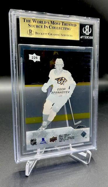 2023-24 UPPER DECK Clear Cut Egor Afanasyev Young Guns RC Rookie BGS 10 ...