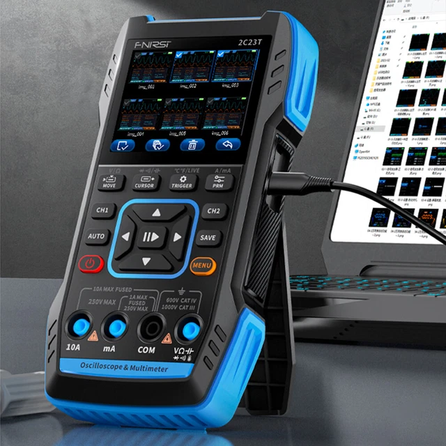 HANDHELD PORTABLE OSCILLOSCOPE Multimeter 3 in 1 Signal Generator 10MHZ ...