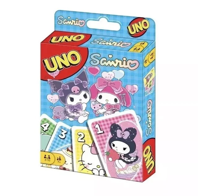 HELLO KITTY UNO Sanrio Family Card Game Multiplayer Party Children Gift ...