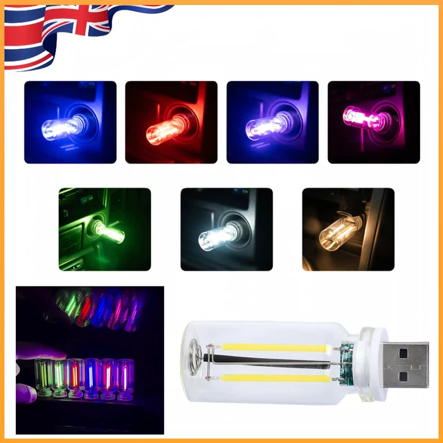 RETRO CAR LAMPS Vintage Interior Mood Lighting Mini USB Light Bulb for ...