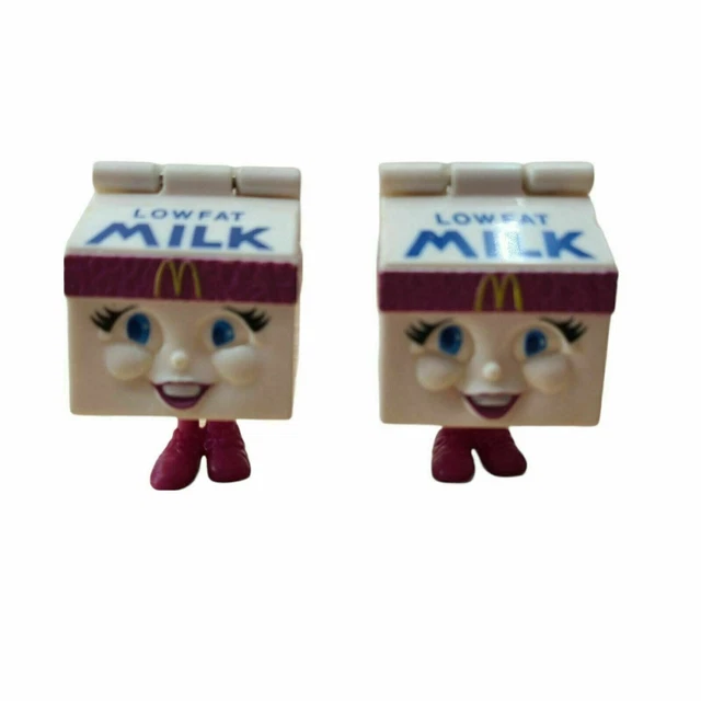 MCDONALDS MILLY LOW Fat Milk 1993 Happy Meal Toy Lot of 2 £4.24 ...
