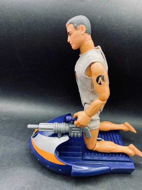 ACTION MAN POSABLE Surf Harnessed Hero 1993 Gun Mounted Armoured Boogie ...