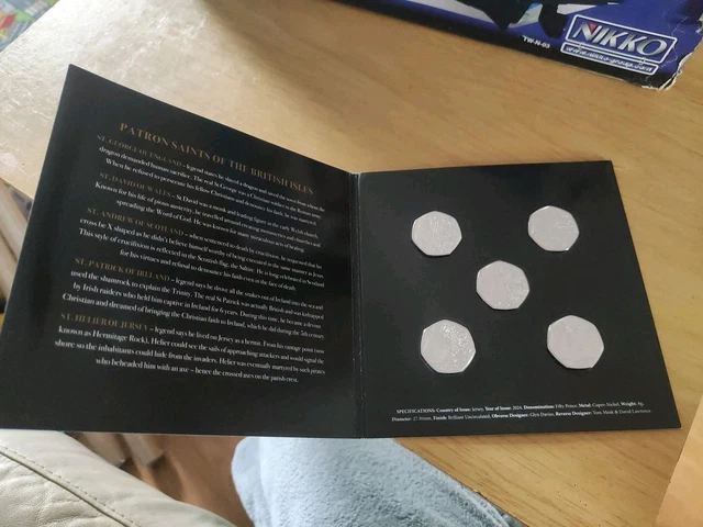LIMITED EDITION 2024 patron saints Of The British Isles 50p coin Set Of ...