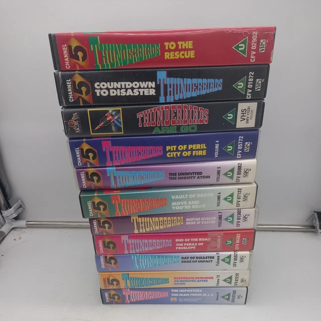 THUNDERBIRDS VHS VIDEO Collection Gerry Anderson Classic Series Bundle ...