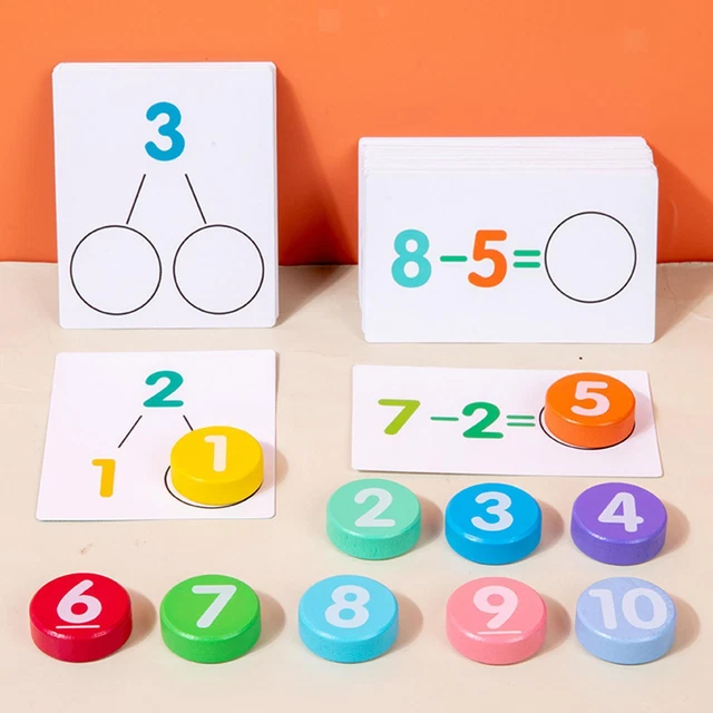 JEU DE MATHÉMATIQUES d'addition, soustraction, tableau de nombres en ...