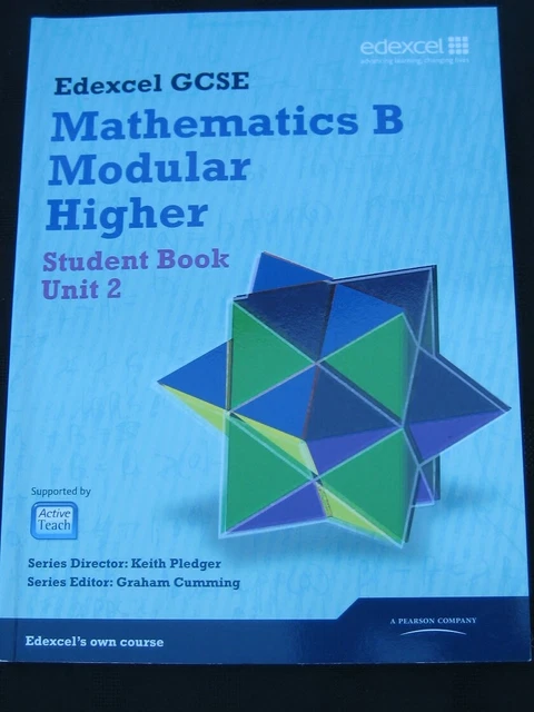EDEXCEL GCSE MATHEMATICS B Modular Higher Student Book Unit 2 £4.00 - PicClick UK