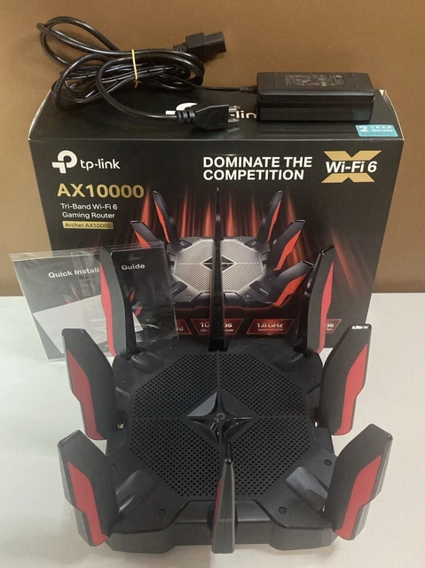 TP-LINK ARCHER AX10000 Next-Gen Tri-band Gaming Router Read Description ...