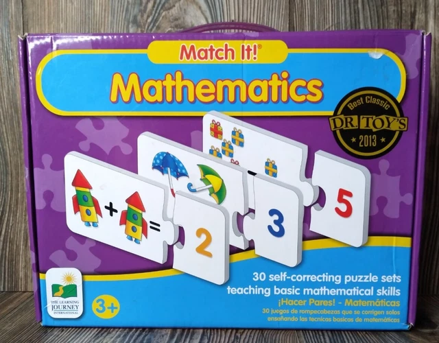 MATCH IT! MATHEMATICS Math STEM Addition Subtraction Game Puzzle Set ...