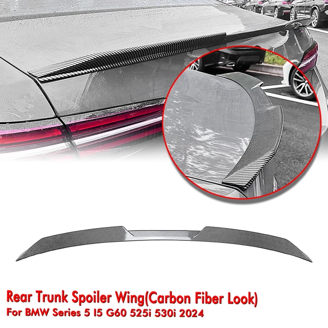 CAR CARBON STYLE Rear Spoiler Lip Roof Wing For BMW i5 G60 525i 530i ...