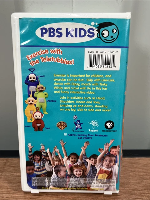 TELETUBBIES GO EXERCISE with Teletubbies VHS Video Tape PBS Kids RARE ...