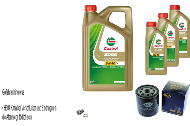 SCT FILTRE À Huile 8L castrol edge, M 5W-30 pour Mazda MX-5 III Nc 1.8 ...