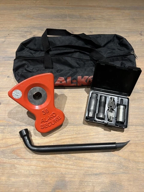 AL-KO CARAVAN WHEEL lock Kit No.35 2 Keys + Reg Card in excellent ...