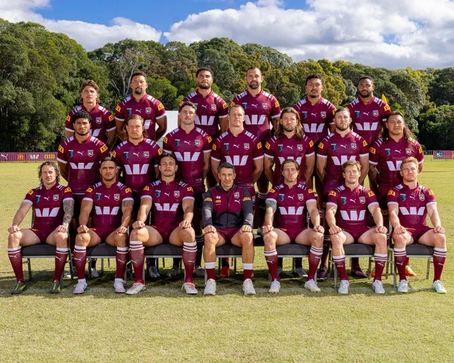 STATE OF ORIGIN 2025 QLD MAROONS LAMINATED BIG 420mm NRL RUGBY TEAM ...