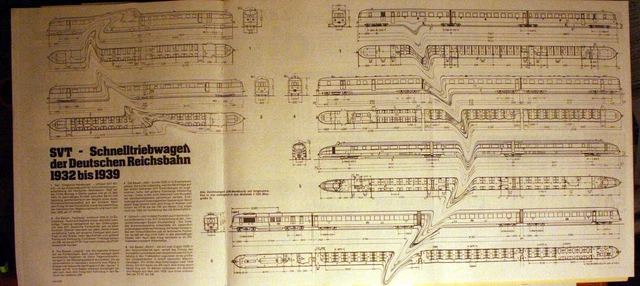 LOCOMOTIVA RAPIDA SVT della DRG 1932-1939 - disegno panoramico - sconto ...
