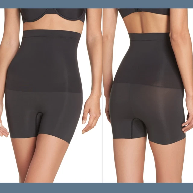 NEW SPANX SHAPE My Day High Waist Mid Thigh Shaper Black [SZ Medium ...