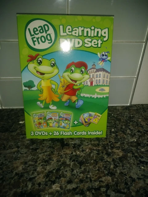 LEAP FROG LEARNING DVD Letter Factory, Talking Words Factory, Let’s Go ...