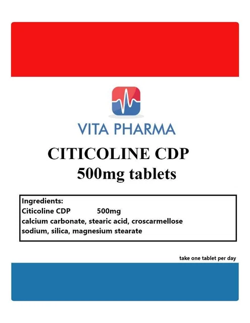 CITICOLINA CDP 500MG (60 Tabletas) Cerebro Salud Cognitivo Skill Mind ...