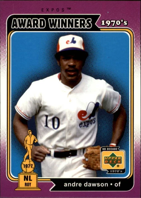 CARTE DE BASEBALL 2001 Upper Deck Décennie 1970 Montréal Expos #164 ...