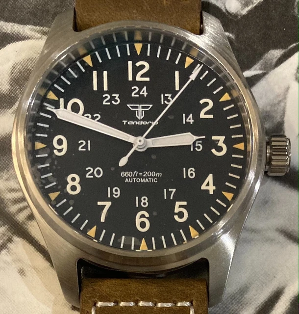 GERMAN LUFTWAFFE FLIEGER Pilot Style Automatic Watch With Seiko NH35 NO ...