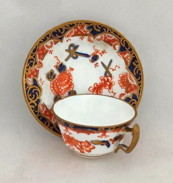 ANTIQUE ROYAL CROWN Derby Miniature Cup and Saucer IMARI Pattern No2649 1905 £22.00 - PicClick UK