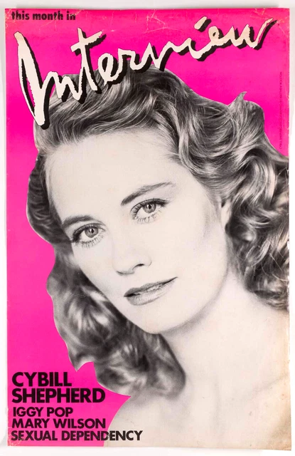 CYBILL SHEPHERD INTERVIEW magazine POSTER Nov 1986 original shop ...