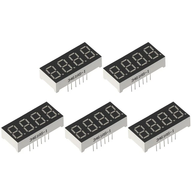 12 PIN 4 Bit 7 Segment Display Plastic, Metal LED Display Module ...