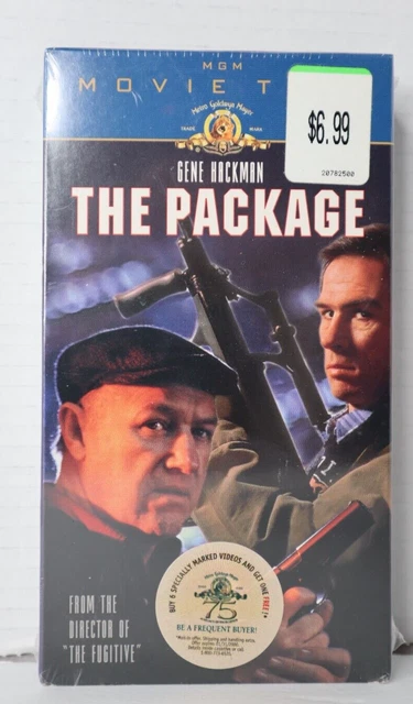 THE PACKAGE (VHS, 1999, Movie Time) New and Seald MGM water marks Gene ...