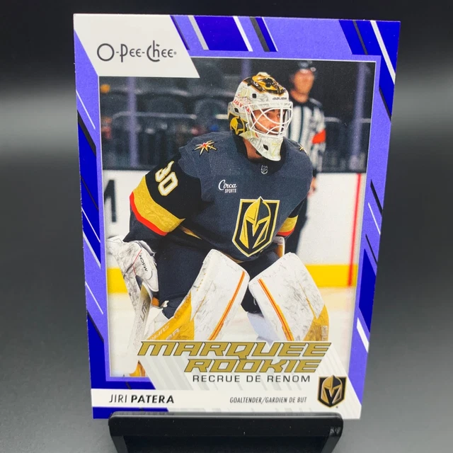2023-24 O-PEE-CHEE HOCKEY #566 Jiri Patera Blue Marquee RC Vegas Golden ...