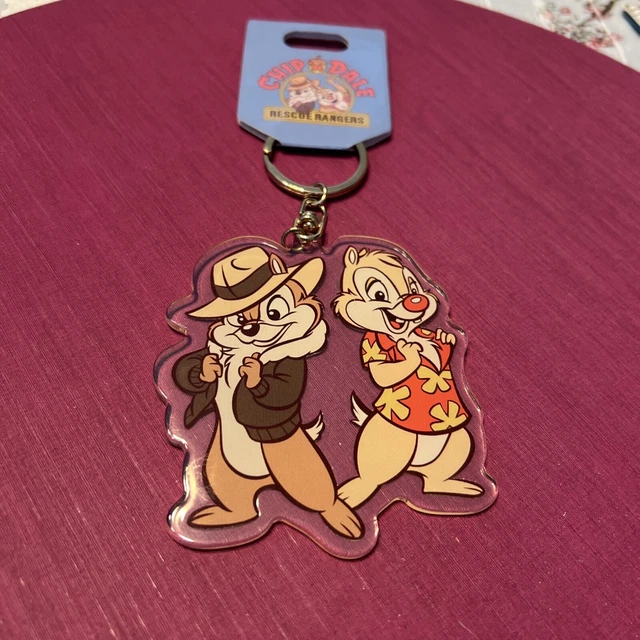 NWT DISNEY CHIP N Dale Rescue Rangers Keychain Disney Japan Acrylic 3 1 ...