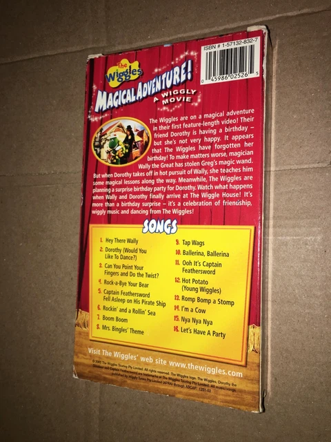 Vhs Wiggles Magical Adventure A Wiggly Movie 2003 Hit Entertainment 3610