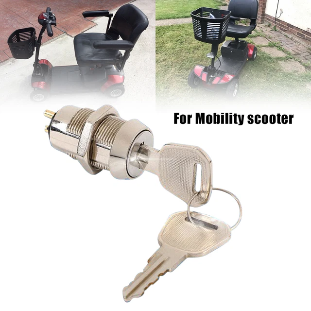 MOBILITY SCOOTER SPARE on/off ignition switch 2 key For Pride ...