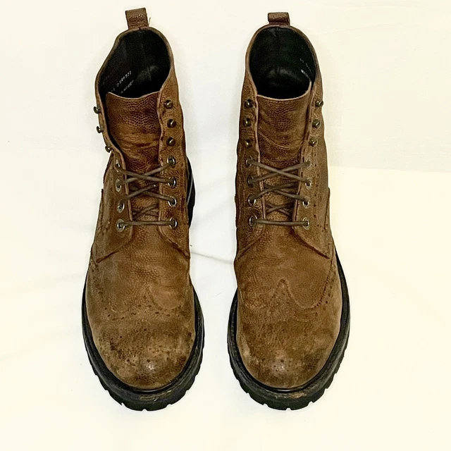 WOLVERINE ‘PERCY’ BROGUE Boots Vibram Sole W40222 Size 11D £84.89 ...