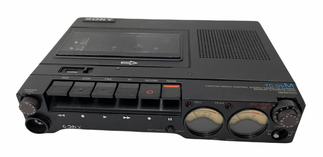VINTAGE SONY TC-D5M Portable Stereo Cassette Recorder - AS IS - Read ...