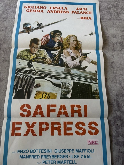 SAFARI EXPRESS AUSTRALIAN Daybill Movie POSTER FILM URSULA ANDRESS Jack ...
